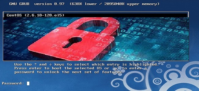 Password Protected Grub In Linuxunix Looklinux