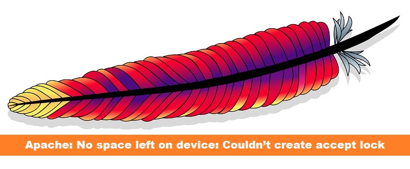 Apache: No space left on device: Couldn’t create accept lock - LookLinux